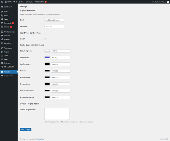 How to customize the colors of the WordPress Control Panel in ...